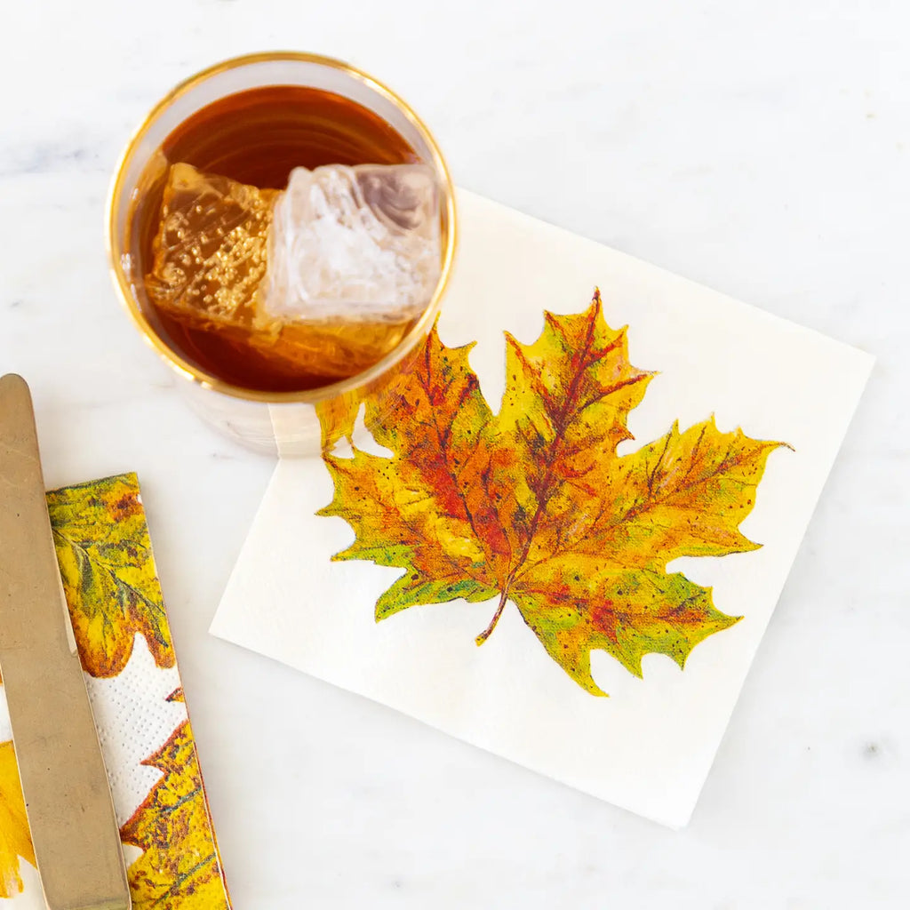 Fall Foliage Cocktail Napkin - Pack of 20 – JSQ Mercantile